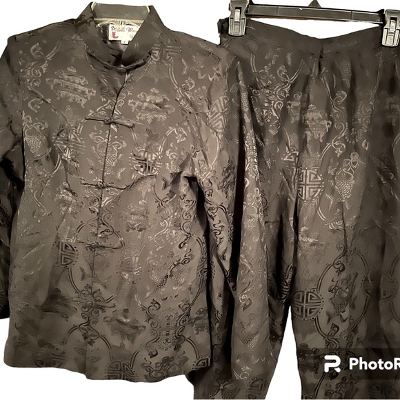 Silk Worm by KP | Pants & Jumpsuits | Silk Worm By Kp Chinese Style Set ...